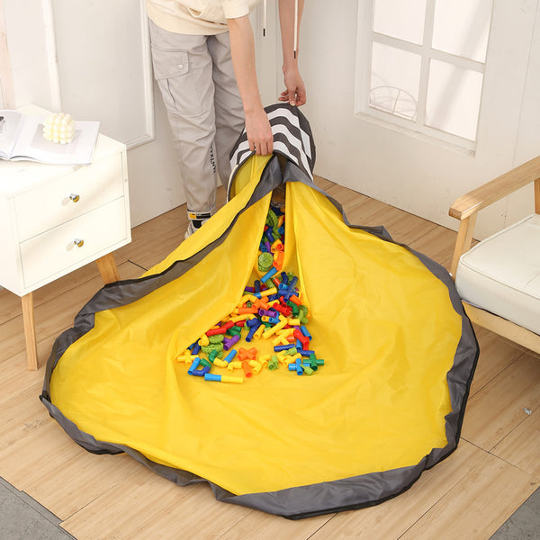 Striped Toy Storage Bucket Bag Quick Toy Clean-Up Storage – Kiwi Keith ...